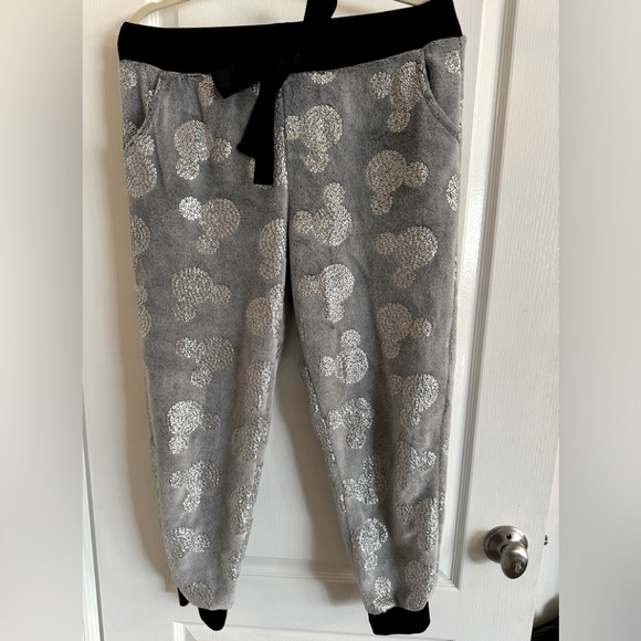 Disney | Pants & Jumpsuits | Disney Mickey Mouse Metallic Fleece ...